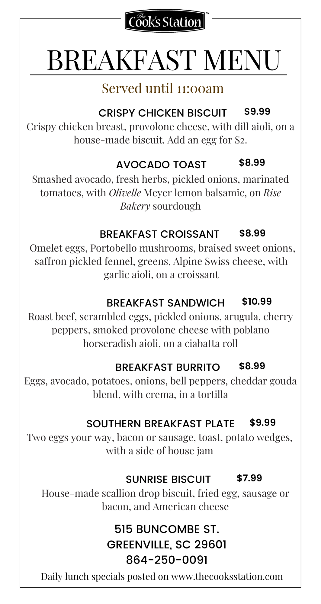 Cafe – The Cook's Station