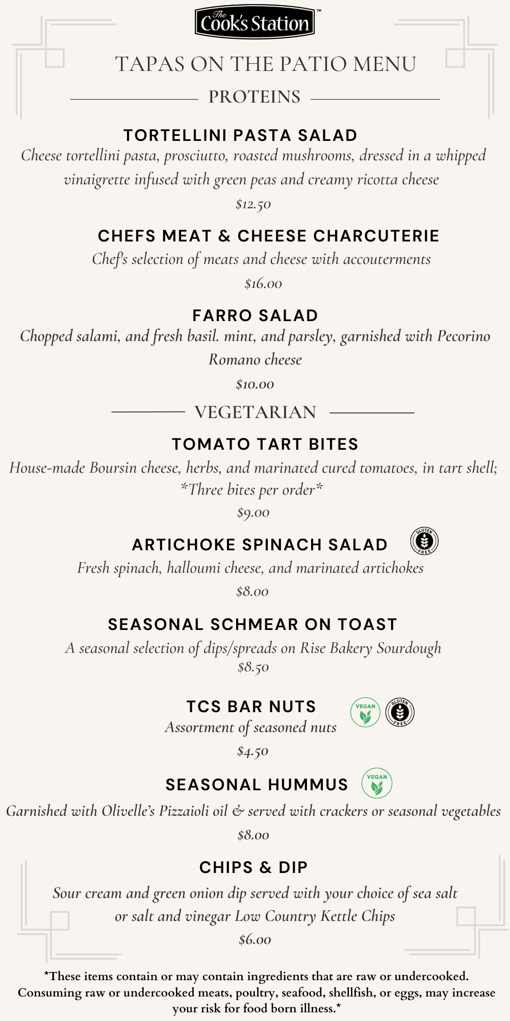 Bar & Tapas – The Cook's Station