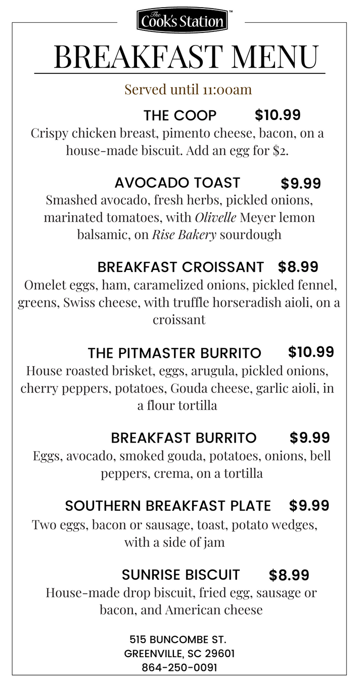 Cafe – The Cook's Station